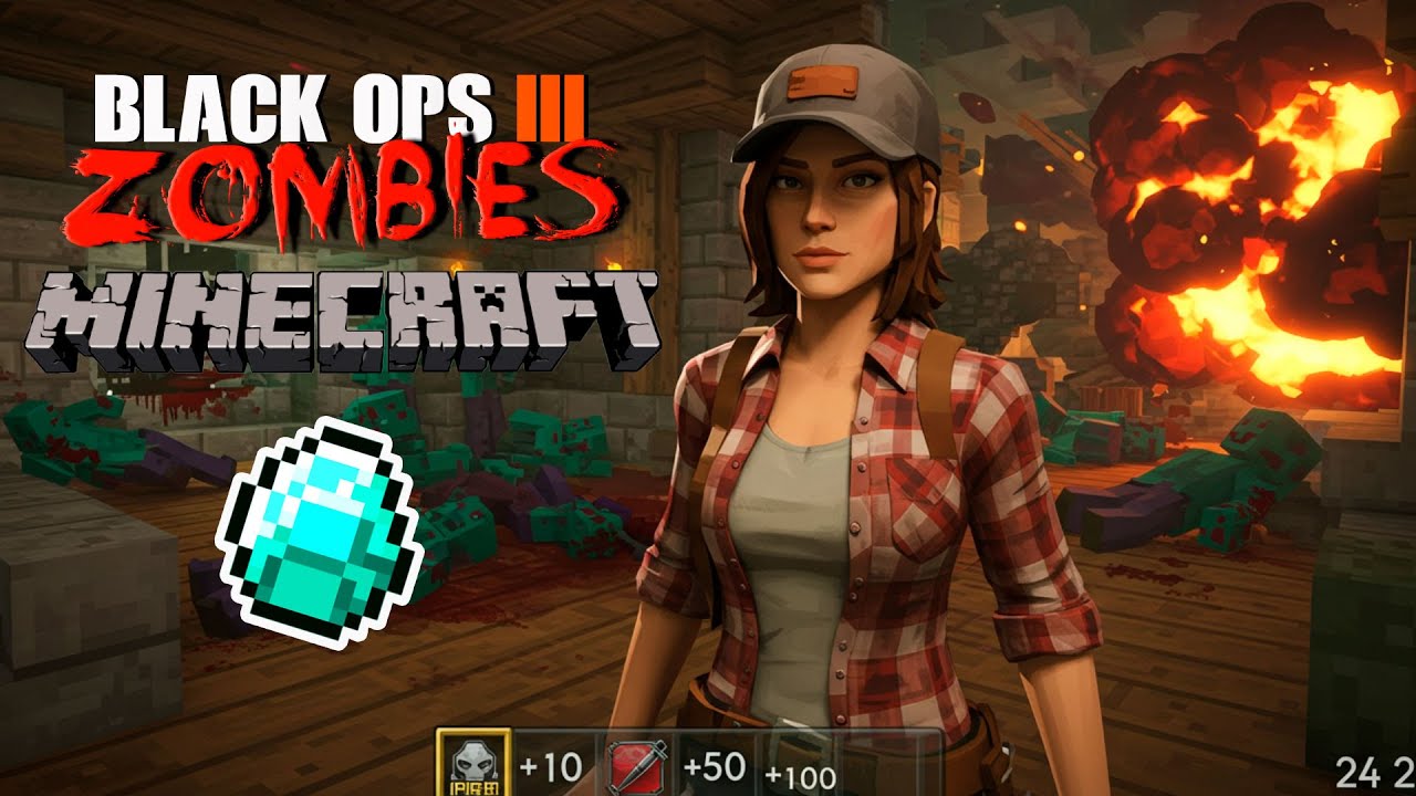 FALLEN KINGDOM ZOMBIES EASTER EGG ⛏🧱 | BATALLA FINAL EN EL NETHER (MINECRAFT) (Call of Duty ...