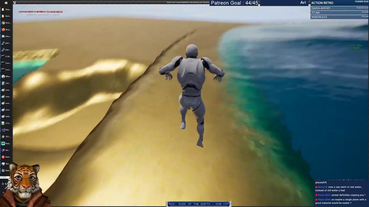 Unreal Engine Live Stream #433 - MMO - New 4.26 water system - YouTube