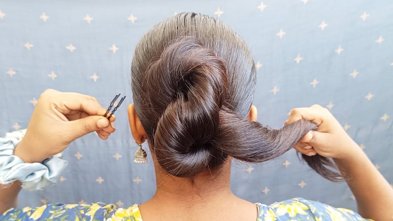 Everyday New Bun! Easy & Simple Juda Bun Hair Style Girl | Girls Daily ...