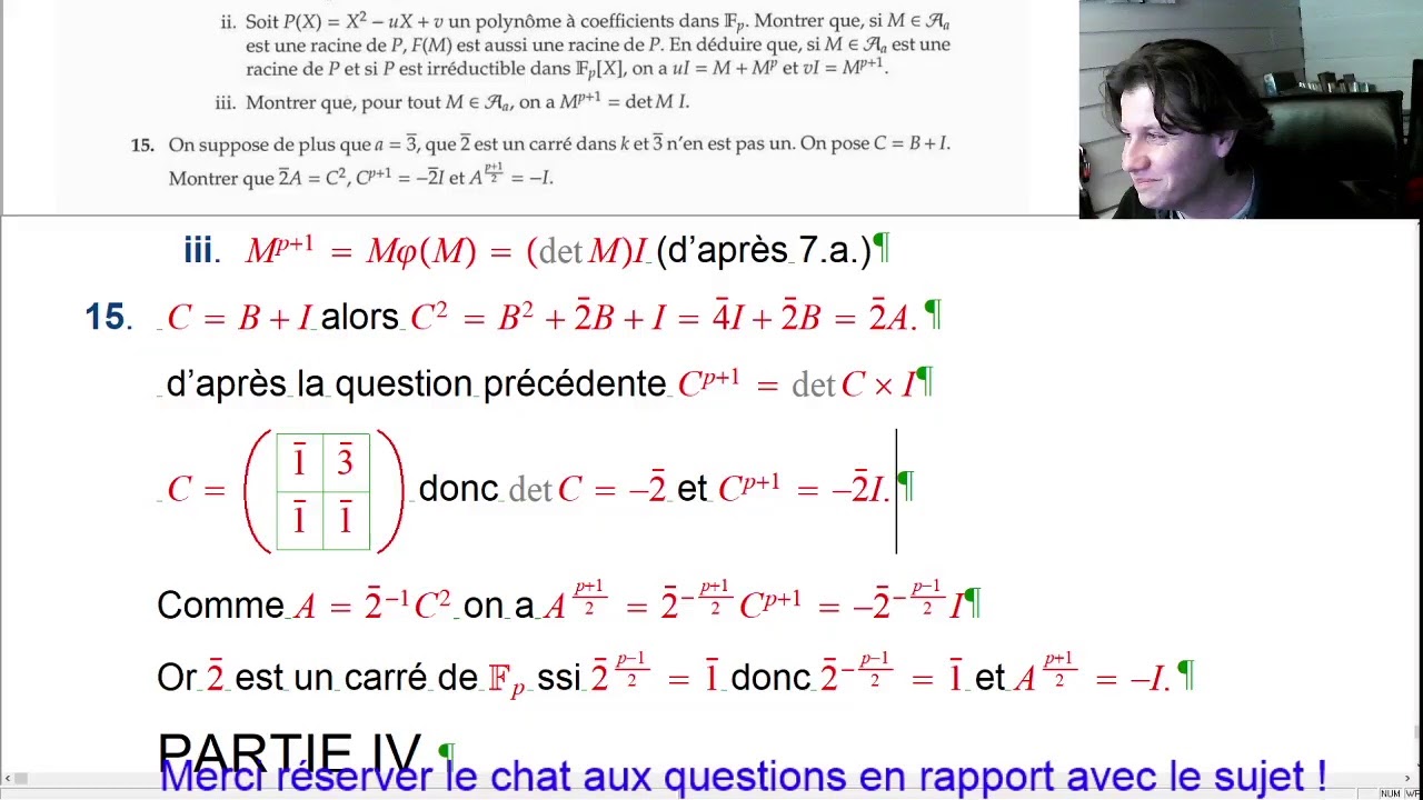 Agrégation interne math : correction du sujet 1 de 2015 (partie 2 ...