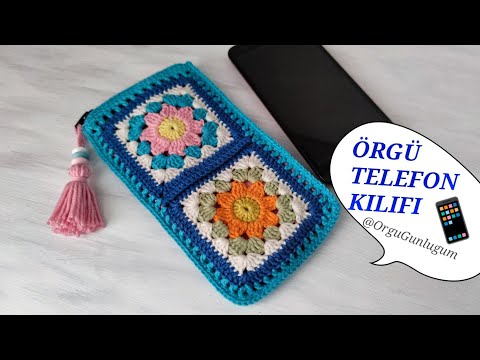 Örgü Telefon Kılıfı ✨ Motif Çanta ✨ Crochet bag ✨ Örgü Çanta modelleri ✨