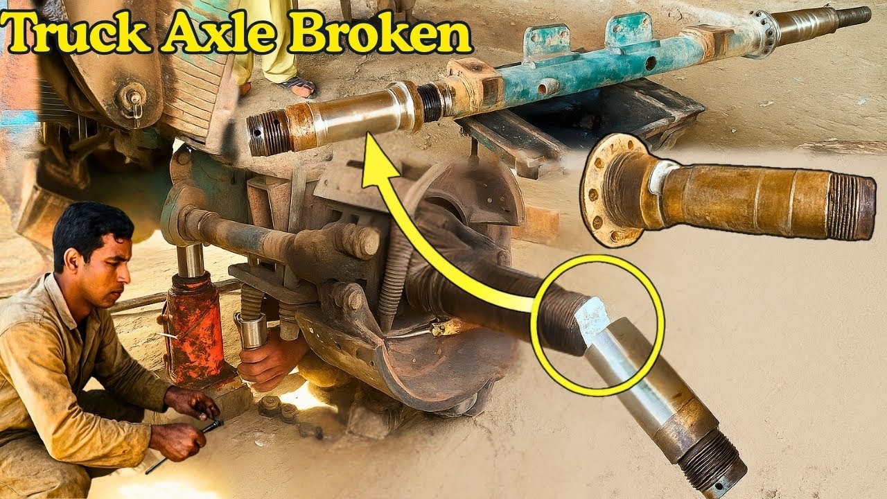 Broken Rear Axle Housing Repair | How to Repair Broken Axle of a Truck ...