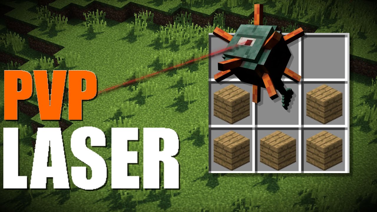 How to make a Minecraft PVP LASER BOAT! [Mobile PvP Turret!] - YouTube