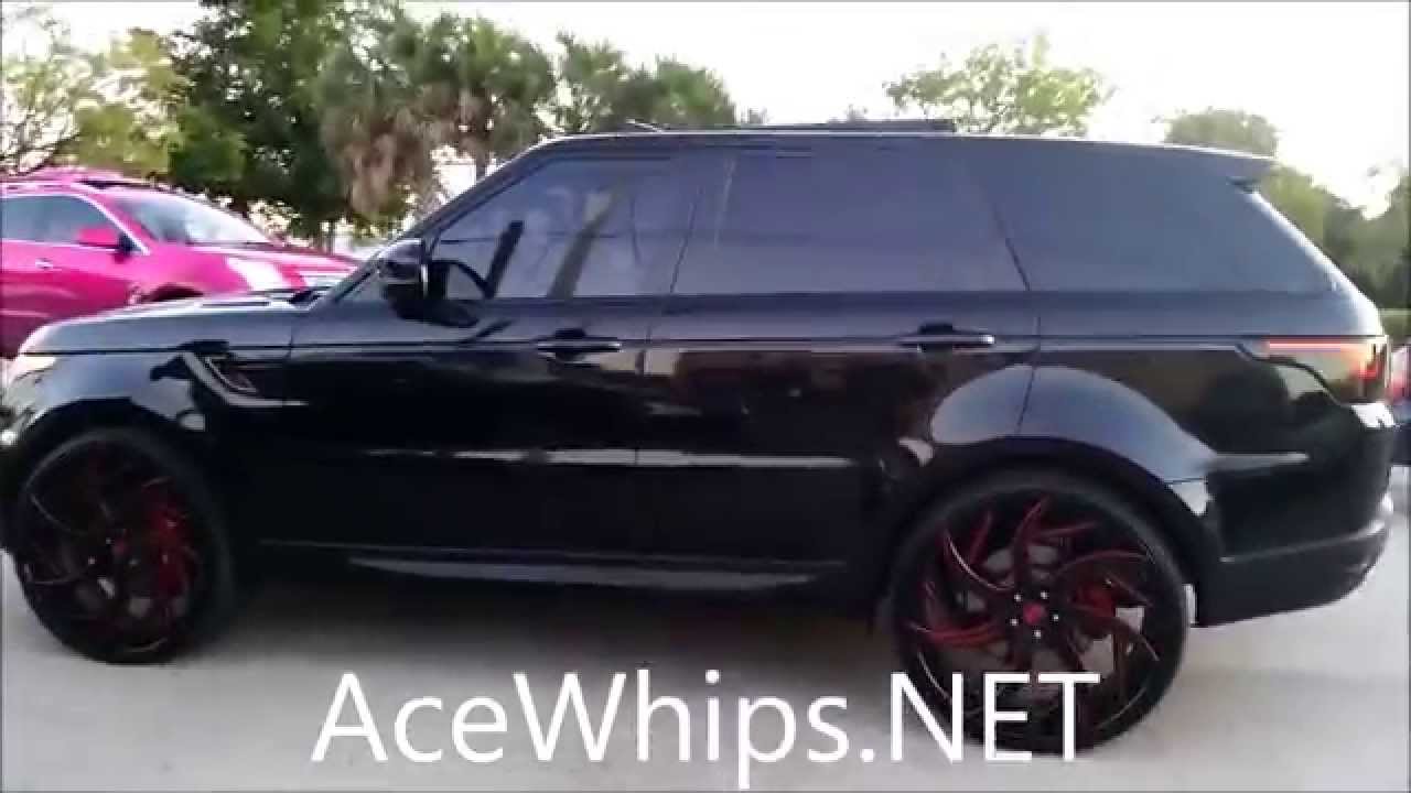 AceWhips.NET- Black Range Rover Sport on Concave 26" Forgiatos - YouTube