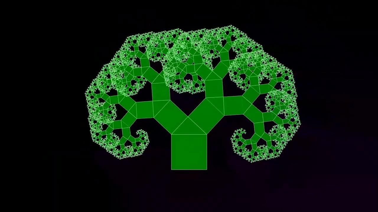 2D fractal: Pythagoras tree is swaying in the wind - YouTube