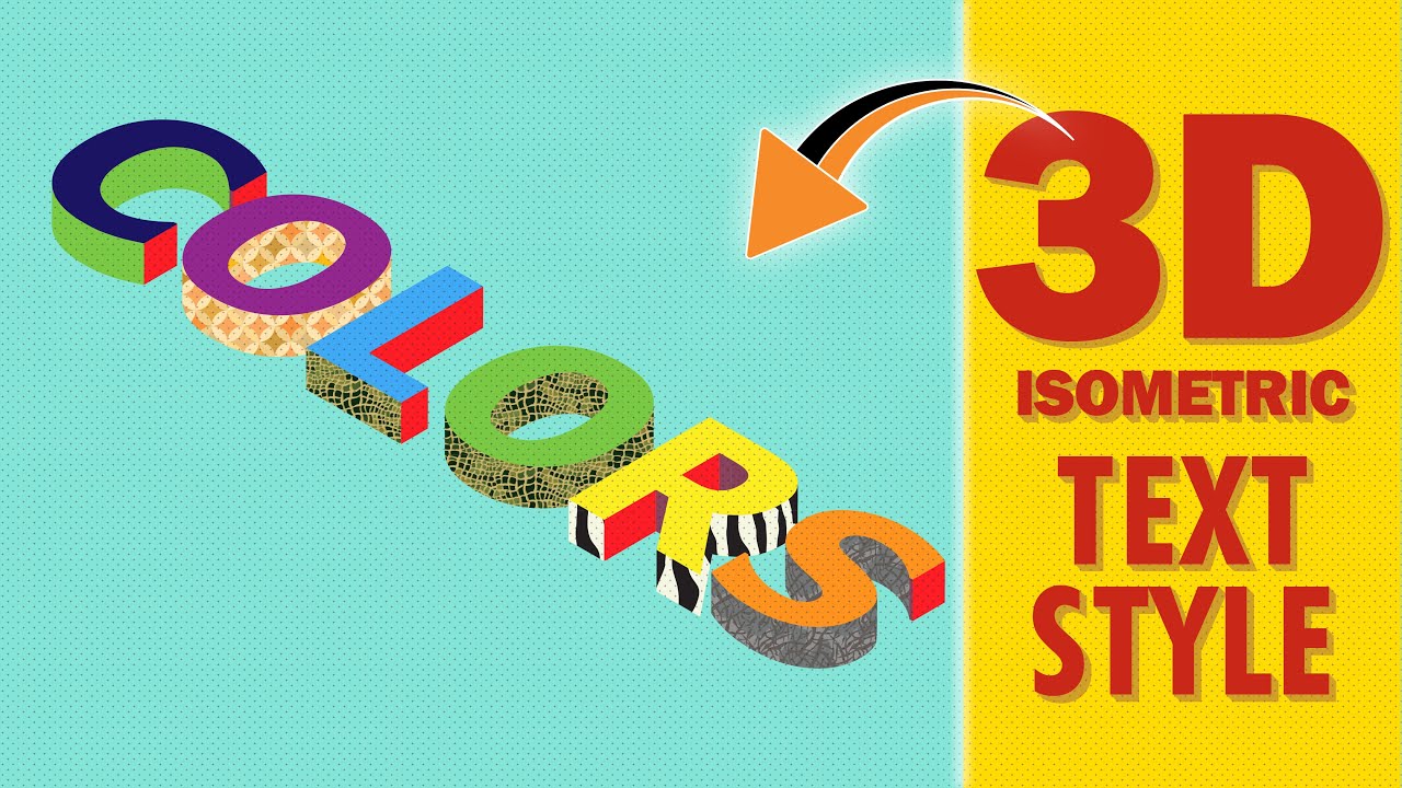How to Design Isometric 3D Text Effect in Adobe Illustrator (Beginner Friendly) - YouTube