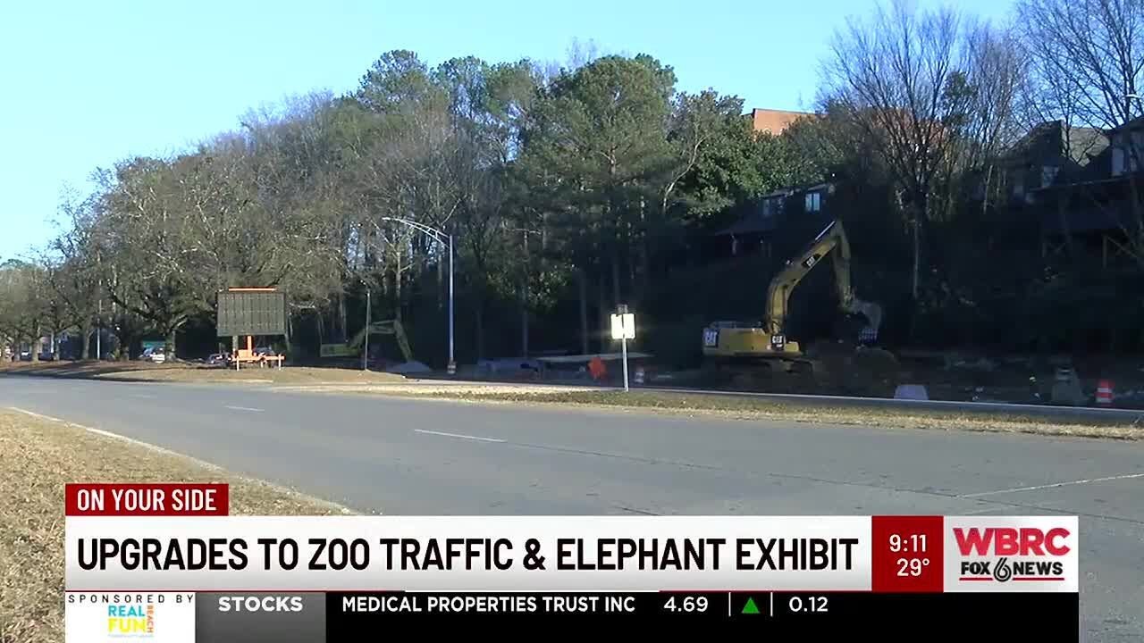 Upgrades to zoo traffic and elephant exhibit - YouTube