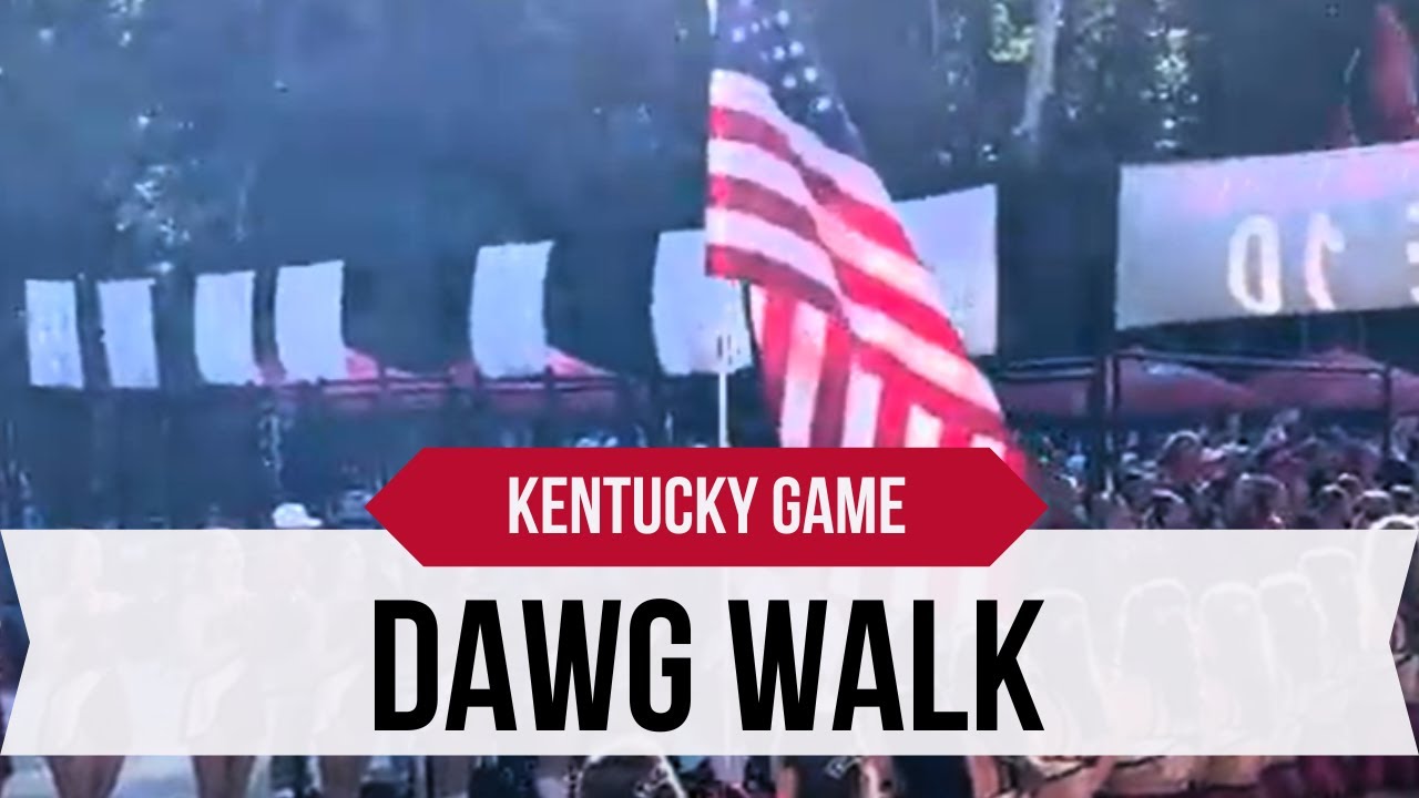 WATCH the Dawg Walk - Kentucky game - YouTube