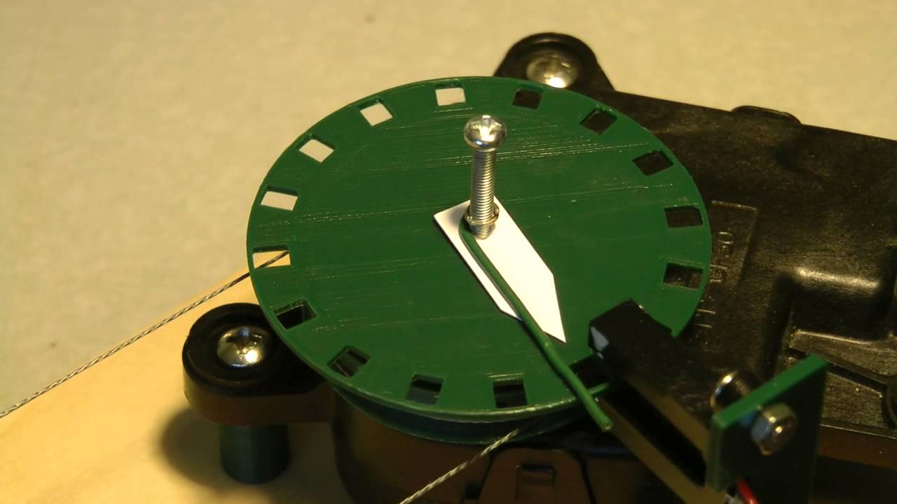 4 RPM motor with pulley and encoder - YouTube