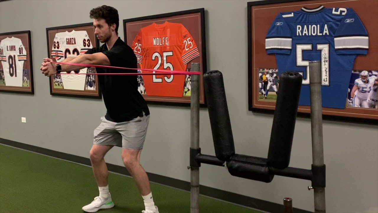 Band Anti-Rotation Press Isometric - YouTube