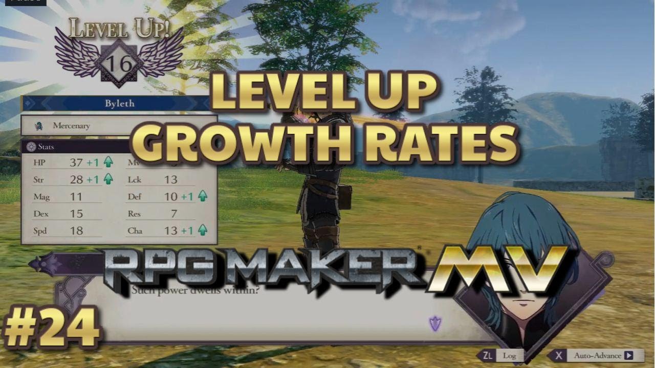 RPG Maker MV Tutorial: Level Up Growth Rates (Suggested by Renkai ...