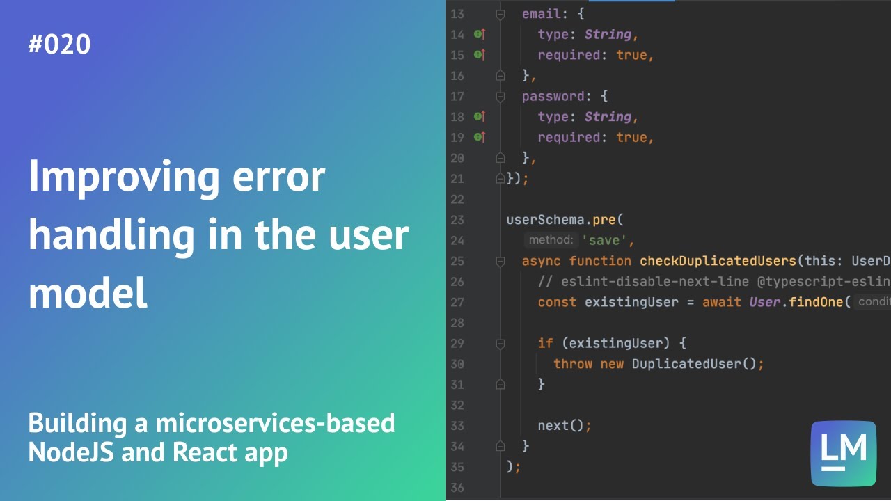 Improving Error Handling In The User Model Building A Microservices