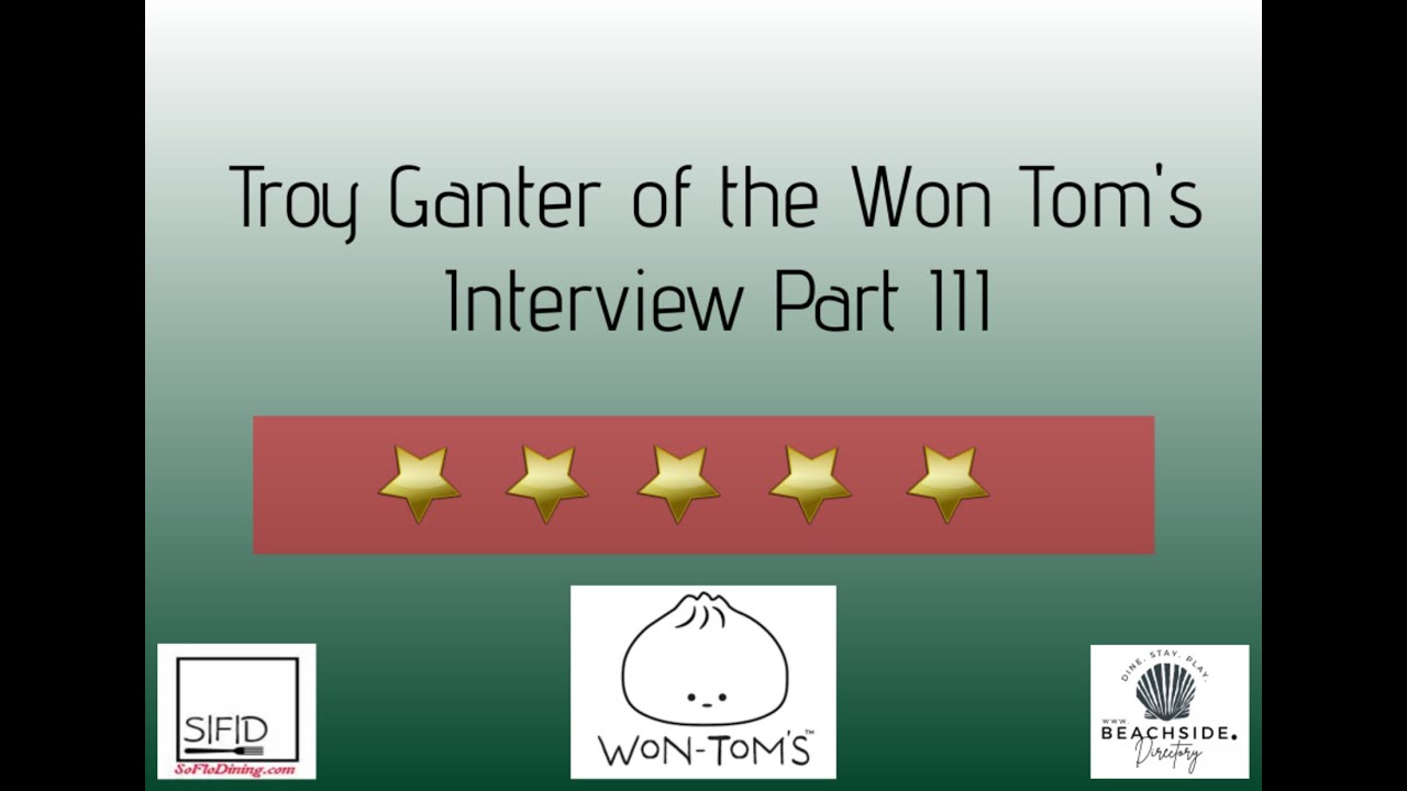 Who’s at The Chef’s Table with Chef Dan? Troy woks us through Won Tom's ...