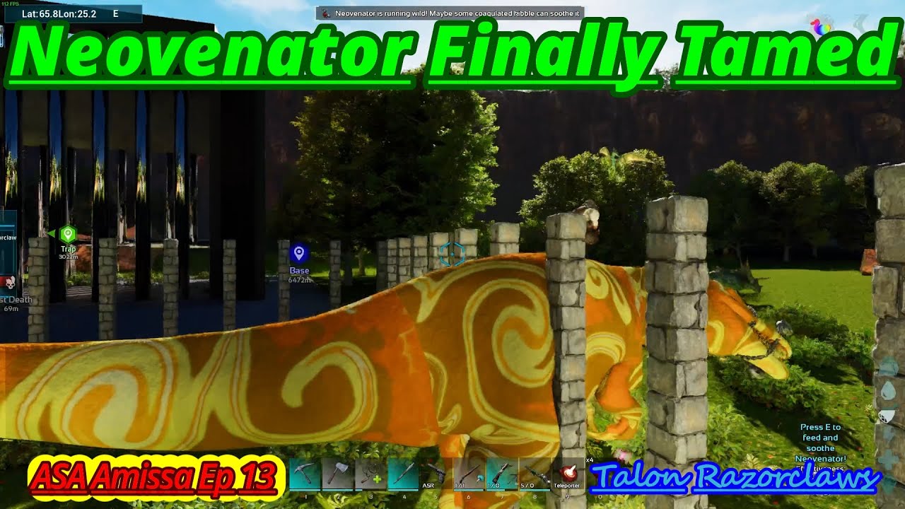 ASA Amissa Ep 13: Neovenator Finally Tamed - YouTube