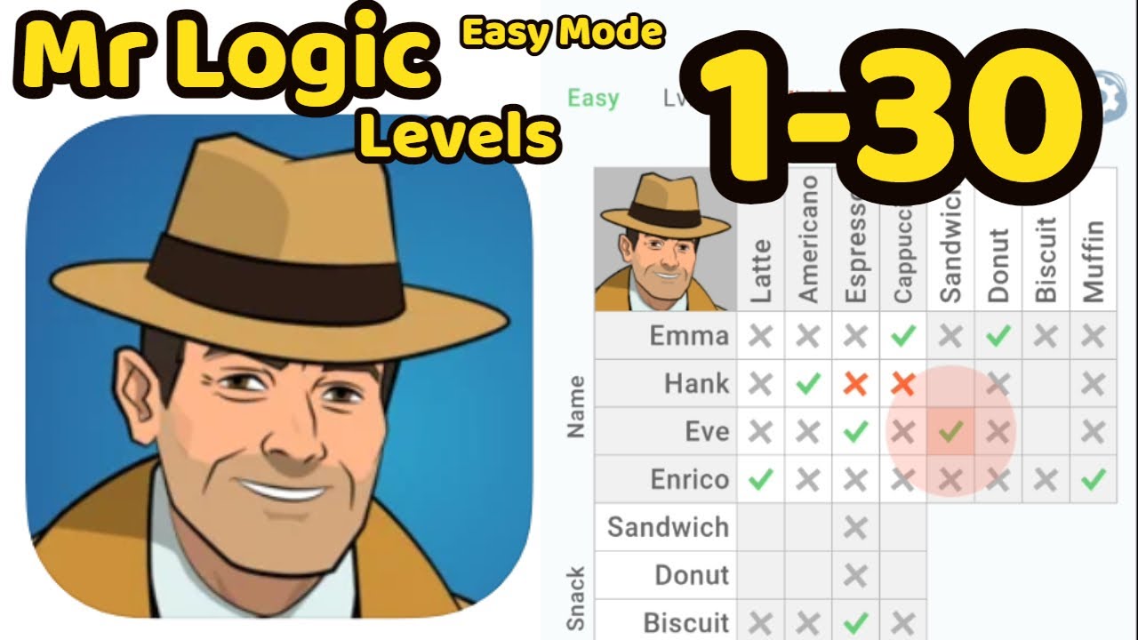 Mr Logic Game Mode Easy All Level 1 - 30 Complete Gameplay Walkthrough ...