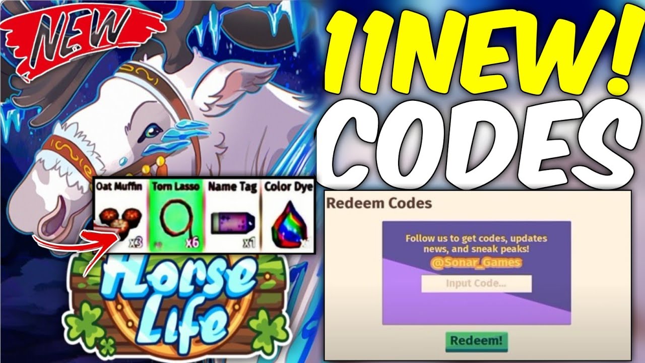 ⚠️ JANUARY 💫 2025 ⚠️ HORSE LIFE CODES IN JANUARY 2025 | ROBLOX CODES ...