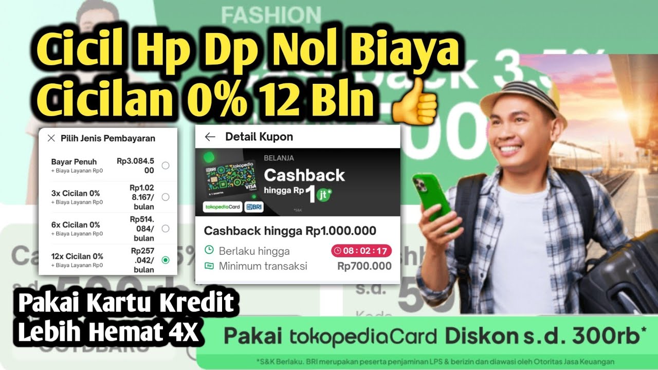 Beli Barang Dengan Cicil Pakai Tokopedia Card | Cara Cicilan 0 Persen ...