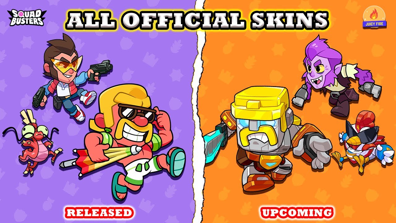 Squad Busters | All Official Skins So Far - YouTube