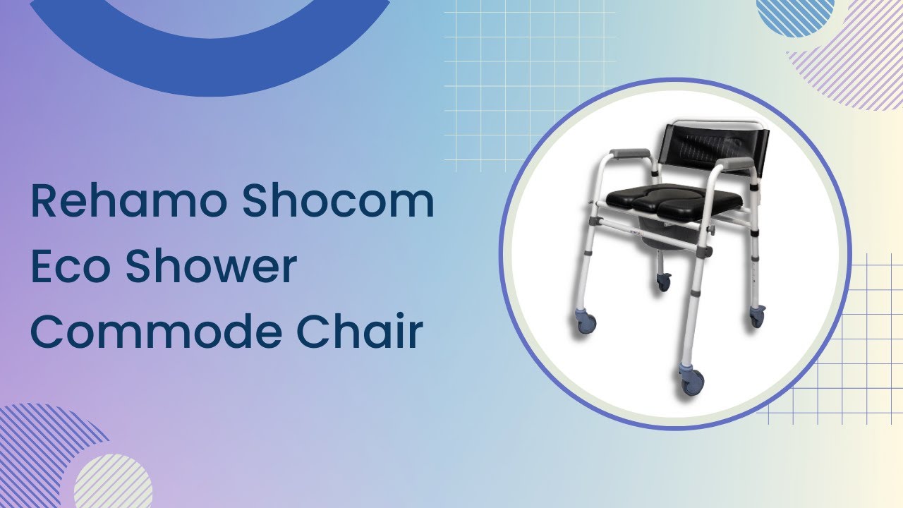 Rehamo Shocom Eco : Shower Commode Chair for the Elderly, Disabled ...
