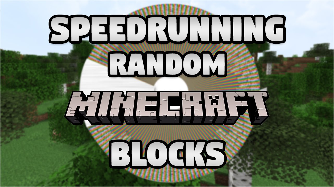 Speedrunning Random Minecraft Blocks - YouTube
