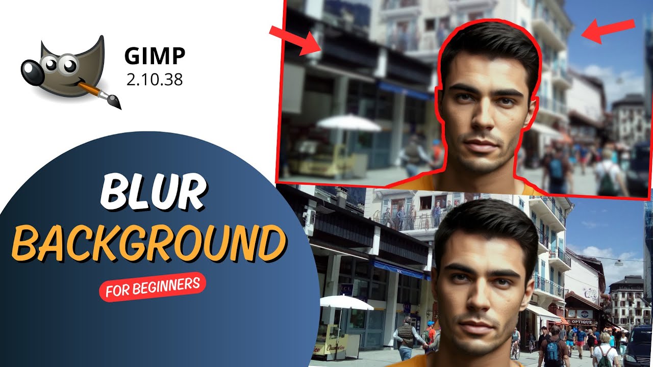 How to blur background in GIMP. FOR BEGINNERS. - YouTube