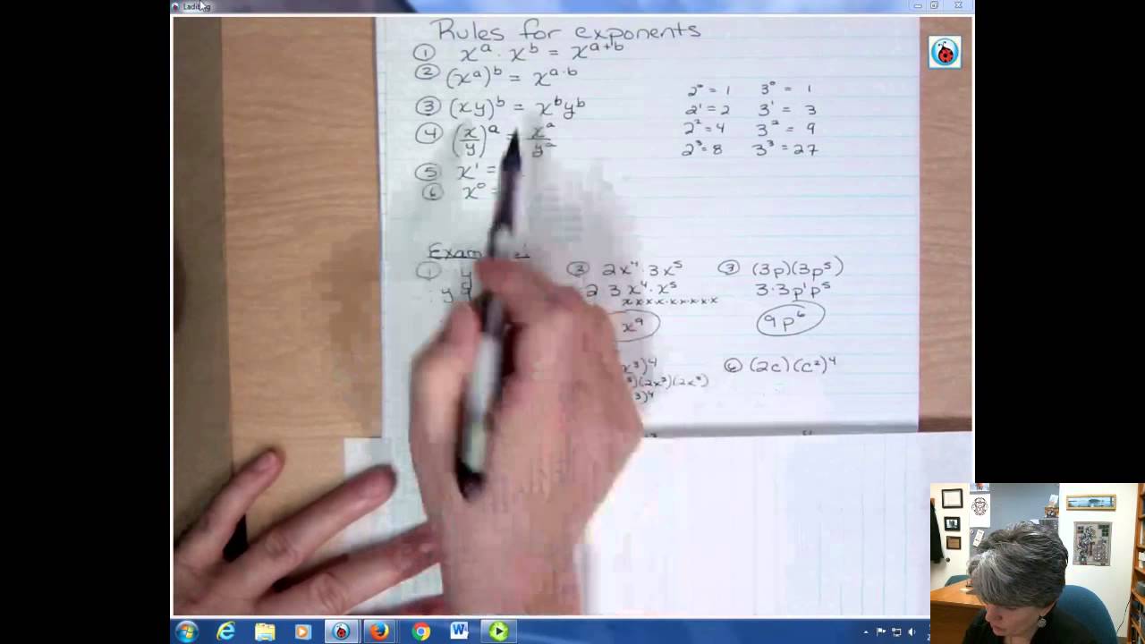 Rules for Exponents - YouTube