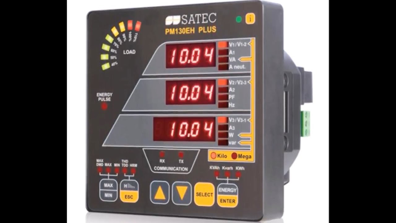 Satec PM130 MFM Basic Operation Setup: Part 1 - YouTube