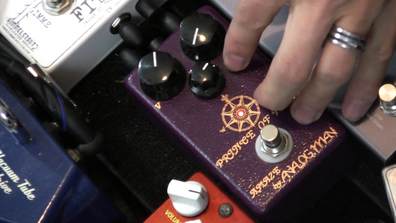 Analogman Prince of Tone Overdrive Pedal Review Demo with worship ...