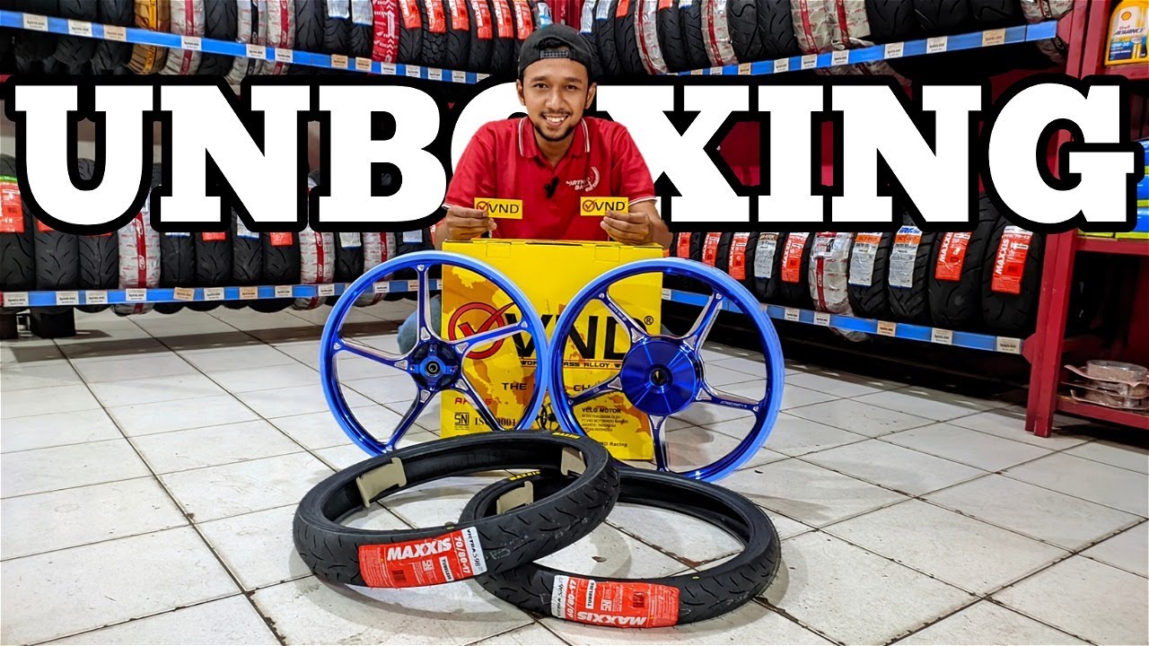 HARGA TERBARUNYA BIKIN KAGET? || UNBOXING VELG VND AK55 RING 17 VARIO ...