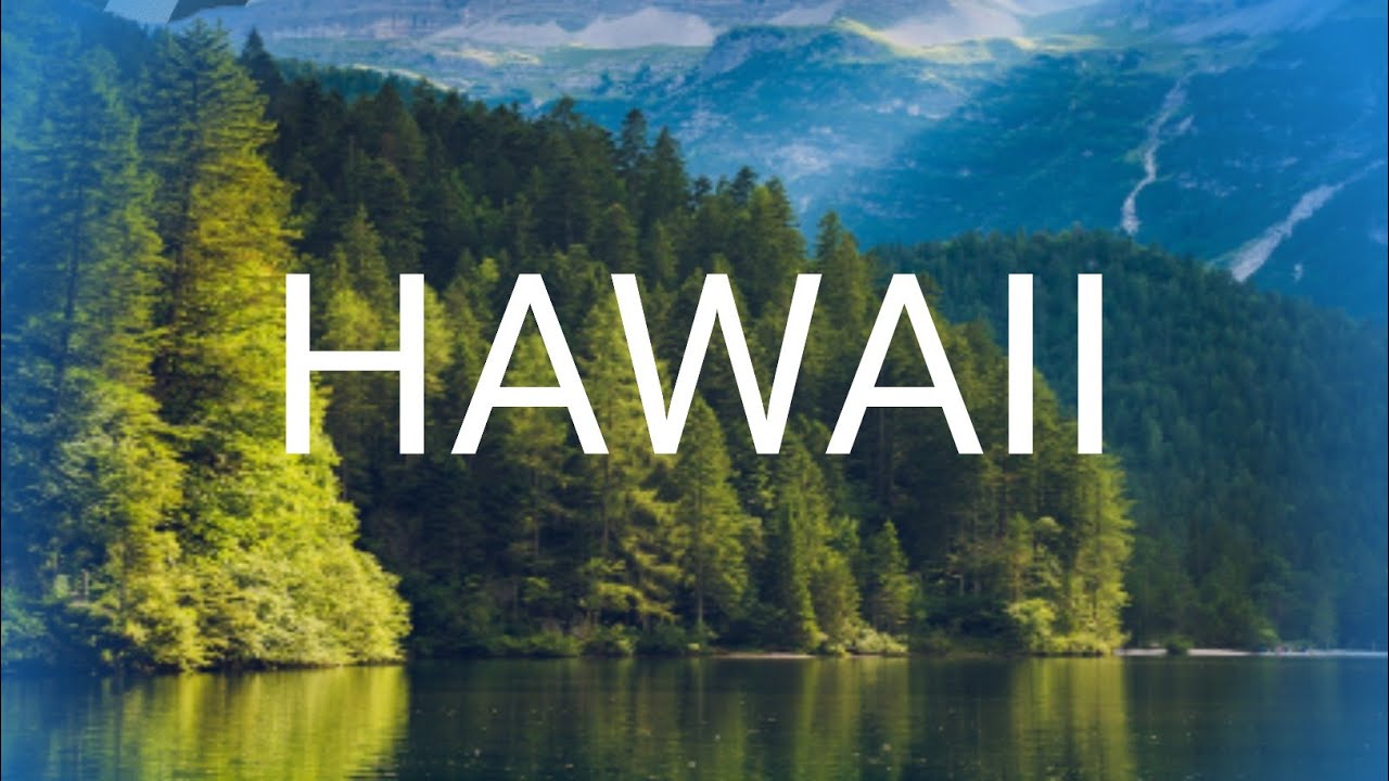 Flying over Hawaii (4k UHD)-Relaxing music Along with beautiful Nature ...