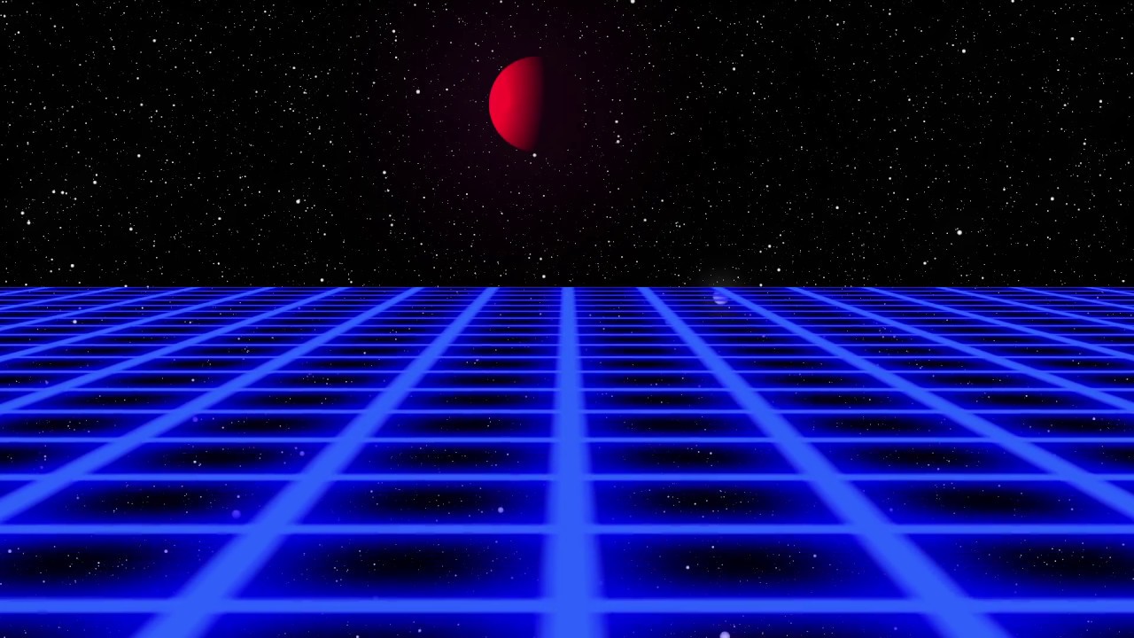 After Effects - 80s Digital Grid Footage in AE - YouTube