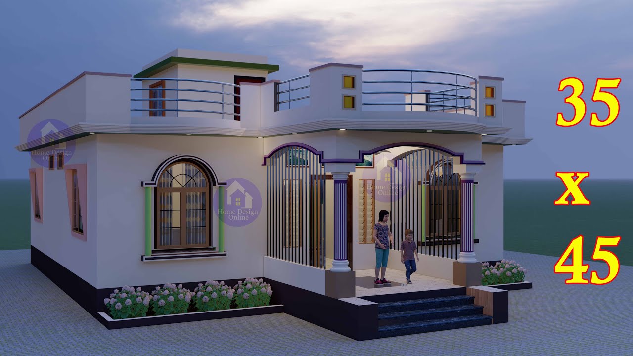 35x45 Ghar ka plan in 3d II Simple and Beautiful House Plan II Ghar ka ...