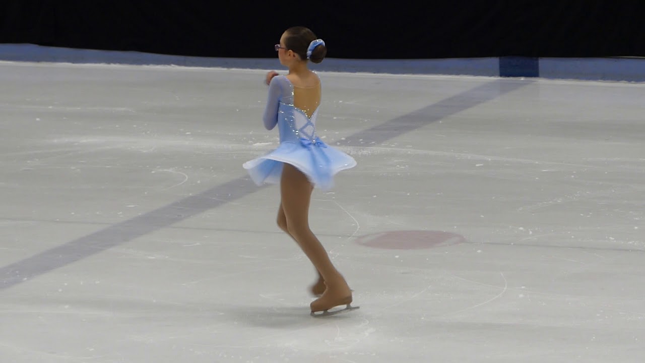 Katherine's First Ice Skating Competition - YouTube