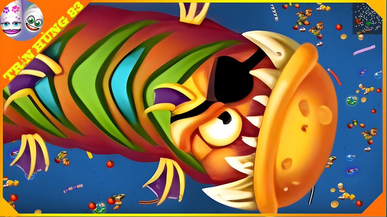 🐍WORMSZONE.IO | GIANT SLITHER SNAKE TOP 01 / Epic Worms Zone Best Gameplay! | Trần Hùng 83 - YouTube