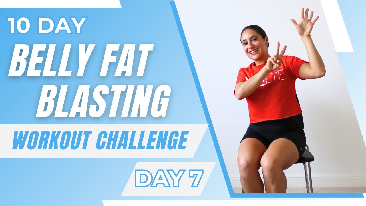 10-Day Belly Fat Blasting Workout Challenge - Day 7 | Seated Core ...