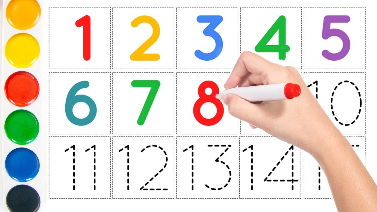 Counting Numbers 123 | counting numbers for kids | numbers song 1-15 ...