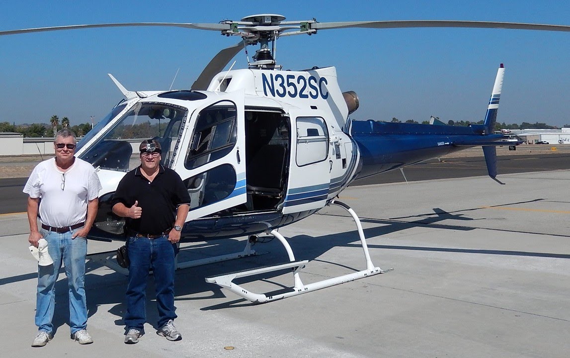 Flight in AS350 Helicopter Eurocopter A-Star N352SC Fullerton Airport ...