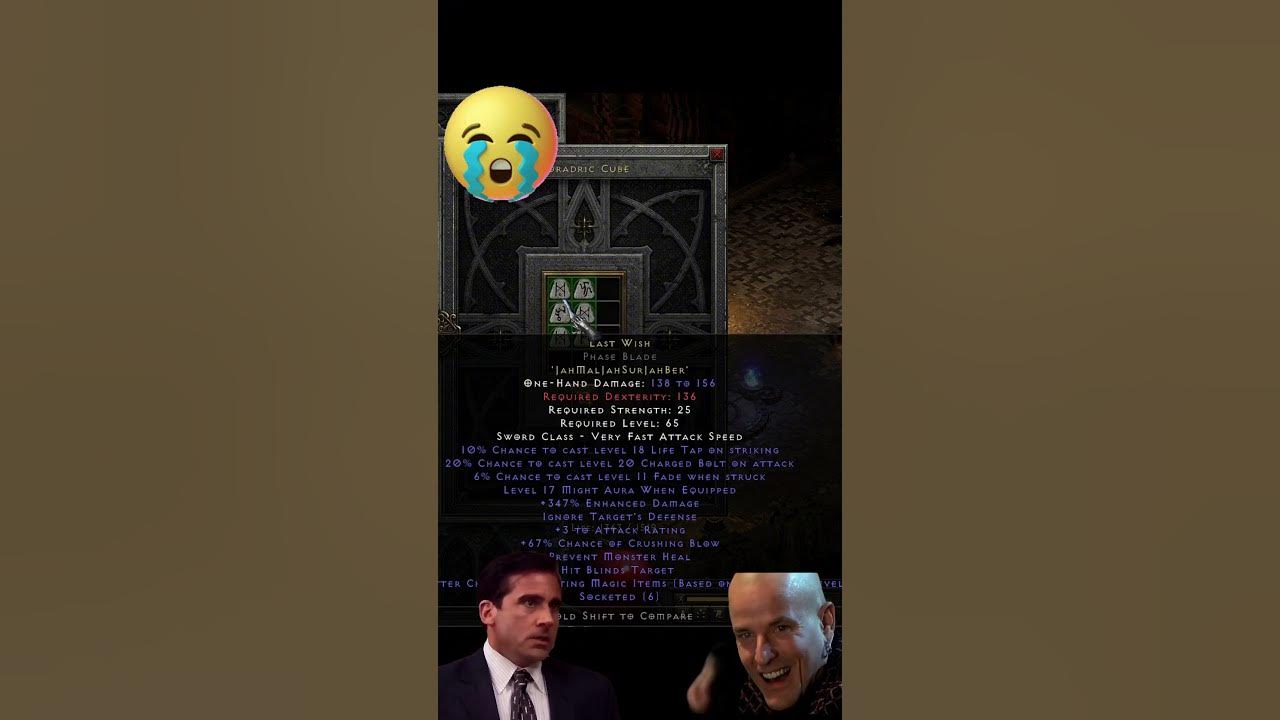 Phase Blade 15ED 3AR Last Wish Runeword #diablo2resurrectedbuild - YouTube