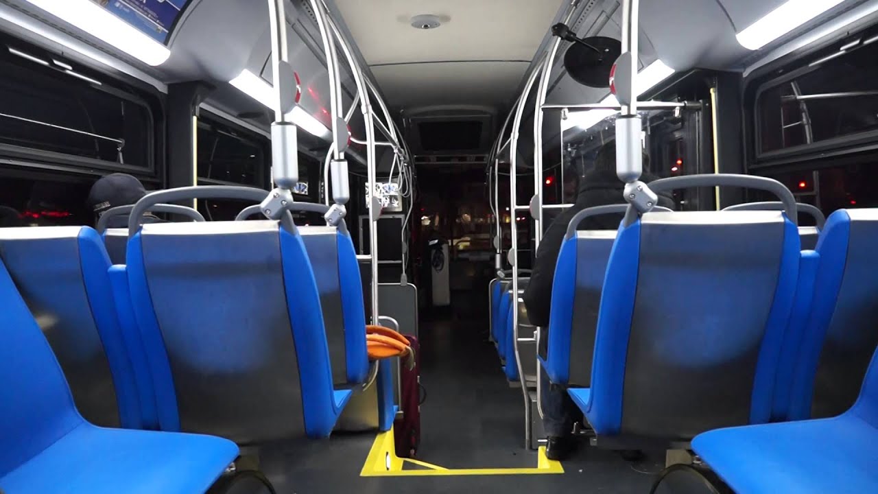 a ride on MBTA New Flyer XDE40 bus #1403 - YouTube