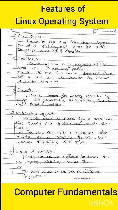 Features of Linux Operating System|Linux OS - YouTube