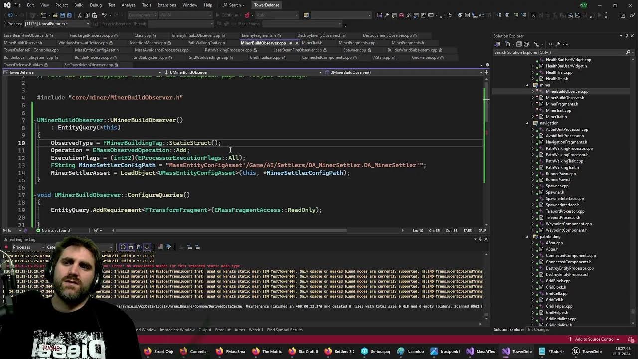 Looking into smart objects with Mass Entity | Live coding a Tower Defense game in Unreal Engine ...
