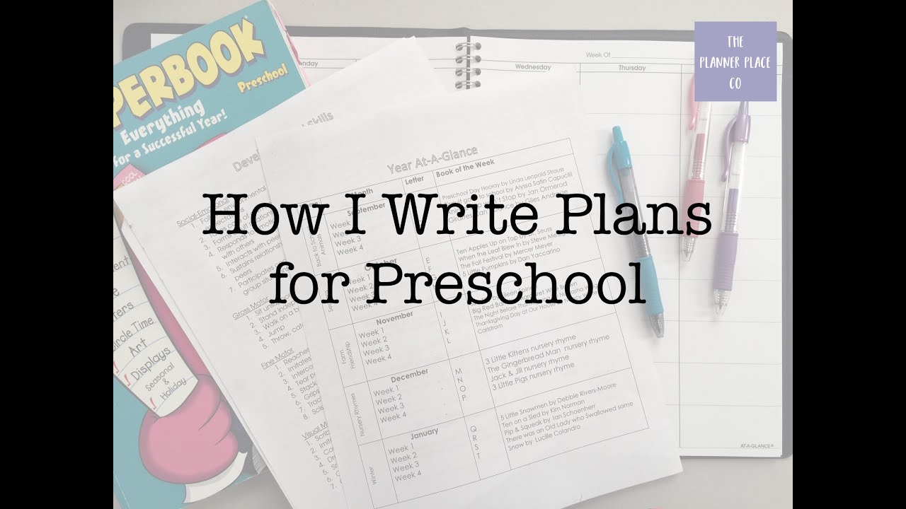 How to Write Lesson Plans | Learning through Play - YouTube