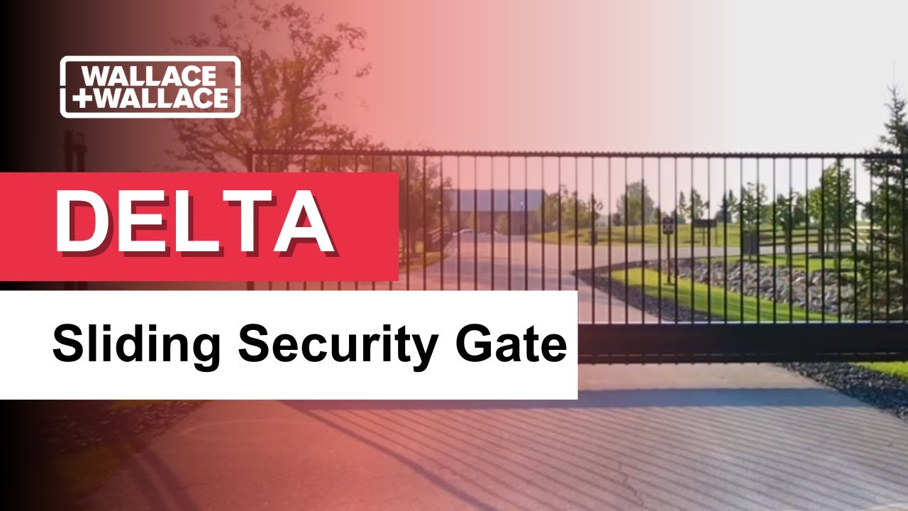 Delta Sliding Security Gate | Wallace and Wallace - YouTube