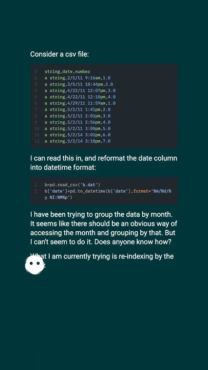 Pandas Dataframe Groupby Datetime Month Shorts Youtube