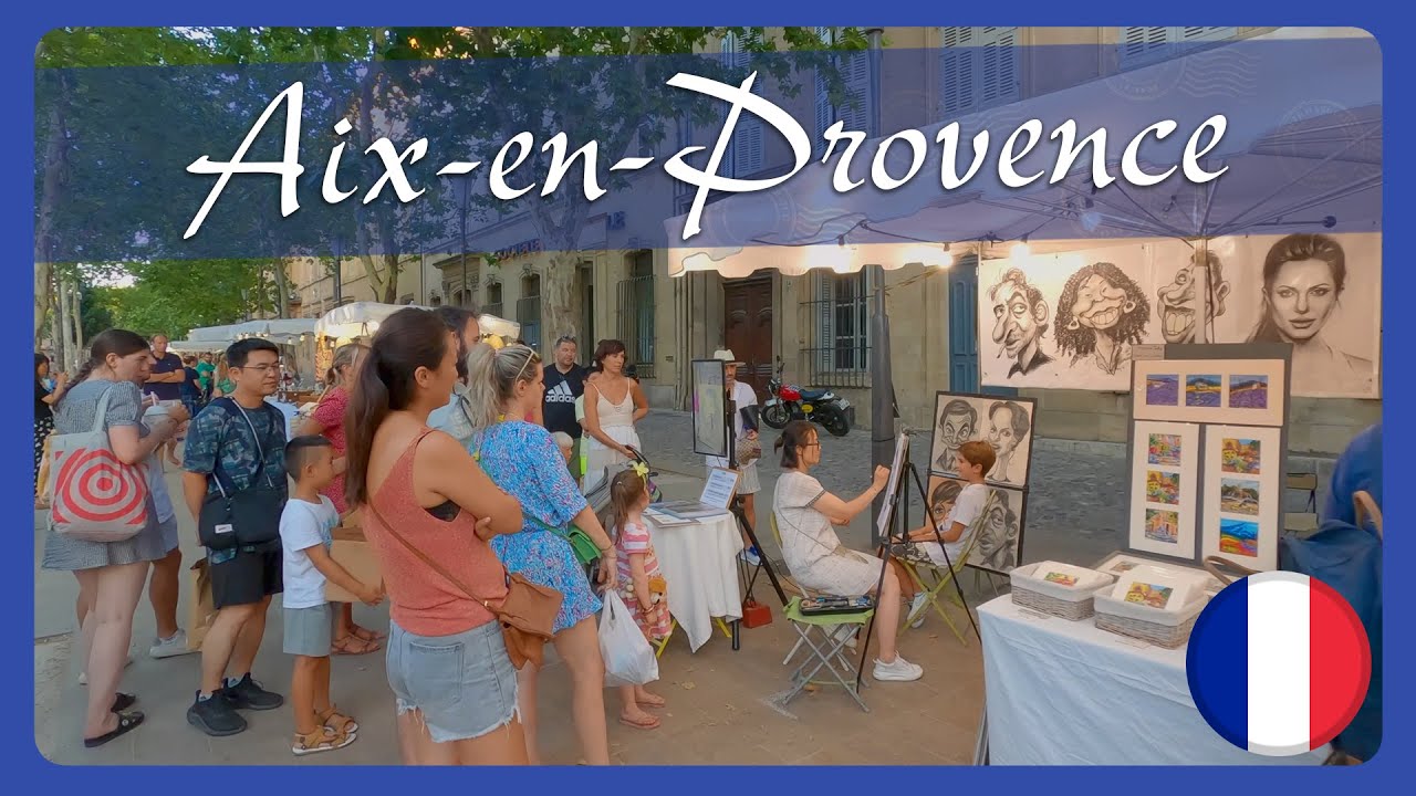 Aix-en-Provence, France 20-Minute Walk - YouTube