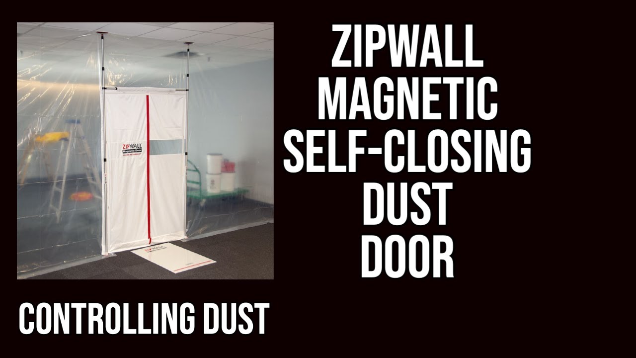 Zipwall Magnetic Dust Barrier Door - Dust Containment - YouTube