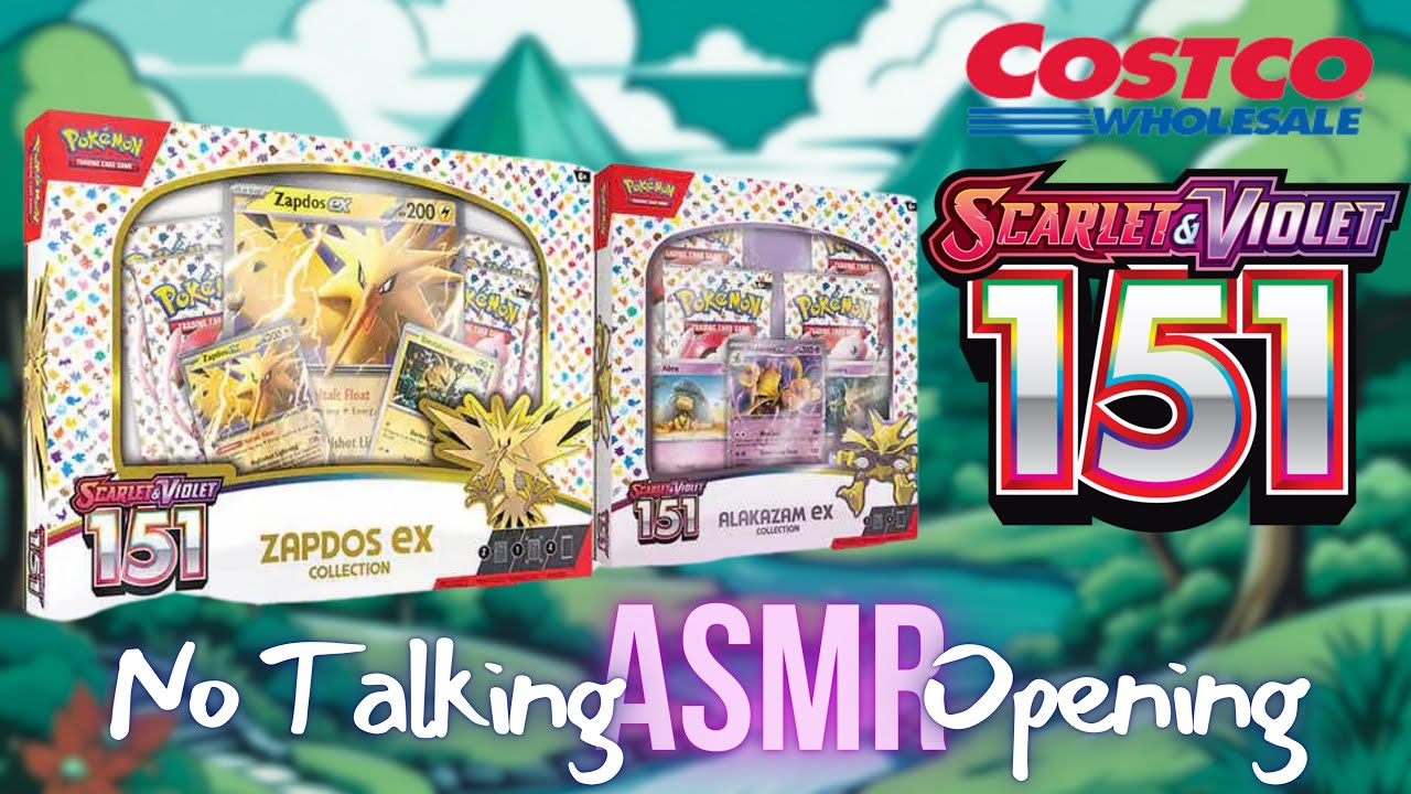 ASMR Pokémon Opening | Costco 2-pack Scarlet & Violet 151 Boxes(No ...