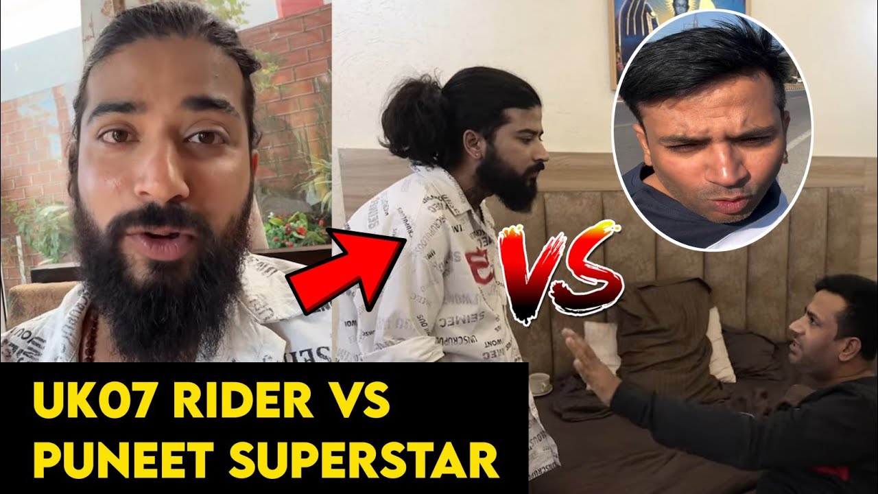 OMG 😱 UK07 Rider And Puneet Superstar Full Fight Video 😱 Puneet ...