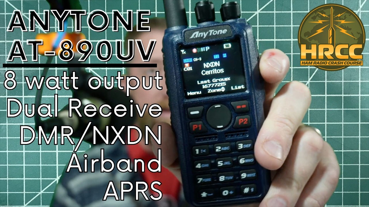 FIRST LOOK! Anytone AT-D890UV DMR, NXDN, Air Band Ham Radio - YouTube