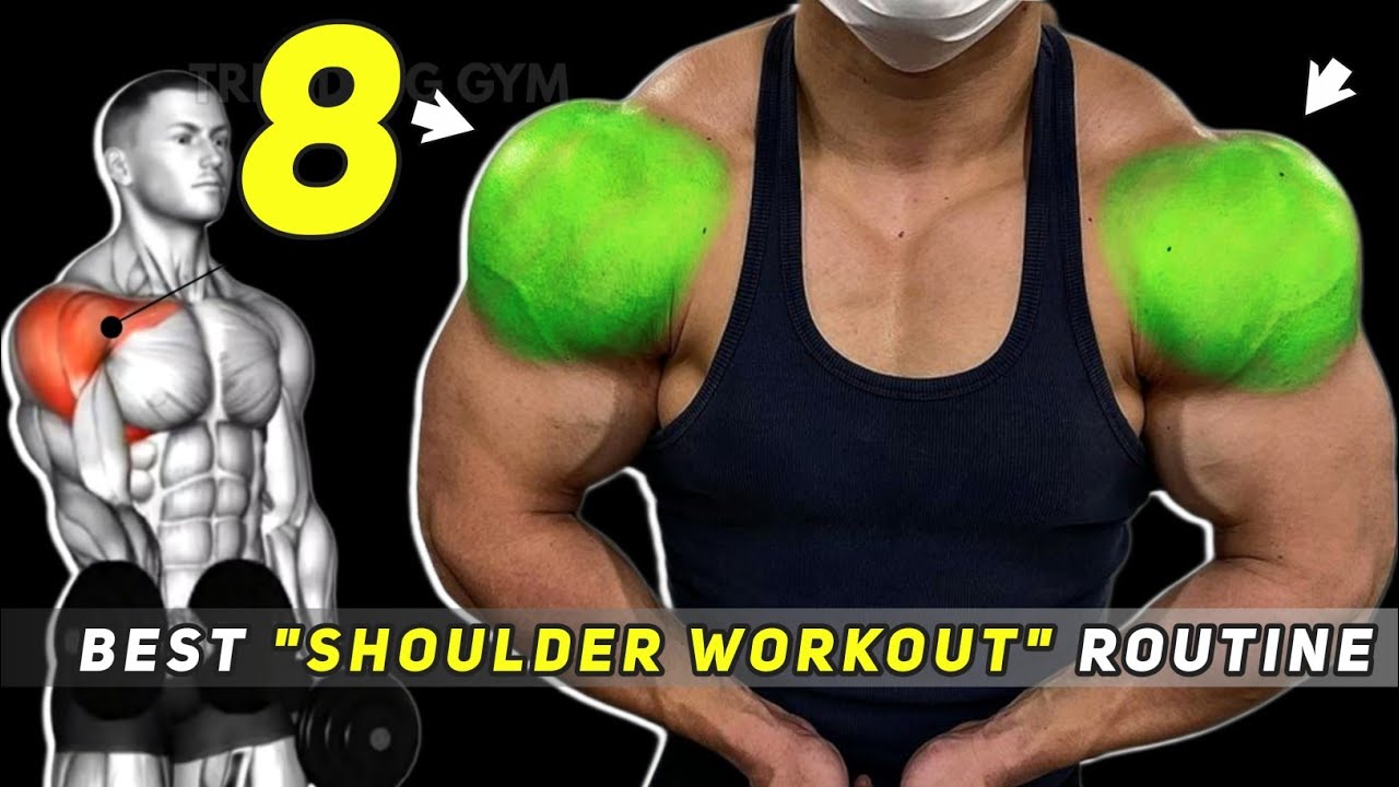 How To Build Wider Shoulder Fast - (8 Best Shoulder Exercises) - YouTube